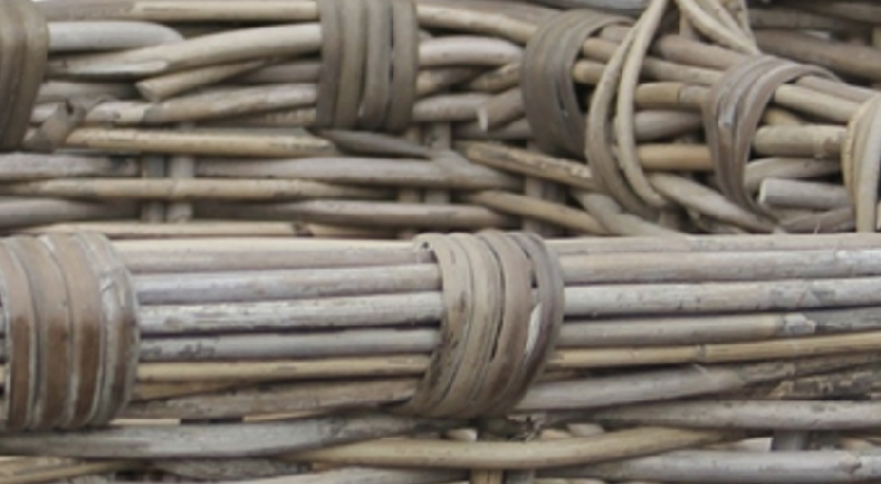 GLENWEAVE RATTAN SQUARE TOPPED LOG BASKETS KILN DRIED LOGS UK